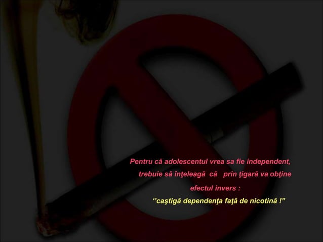 Efectele fumatului - 31 MAI ZIUA MONDIALĂ FĂRĂ TUTUN | PPTX