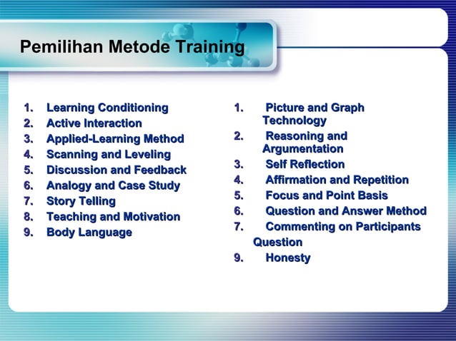 Merancang Pelatihan Yang Efektif | PPT