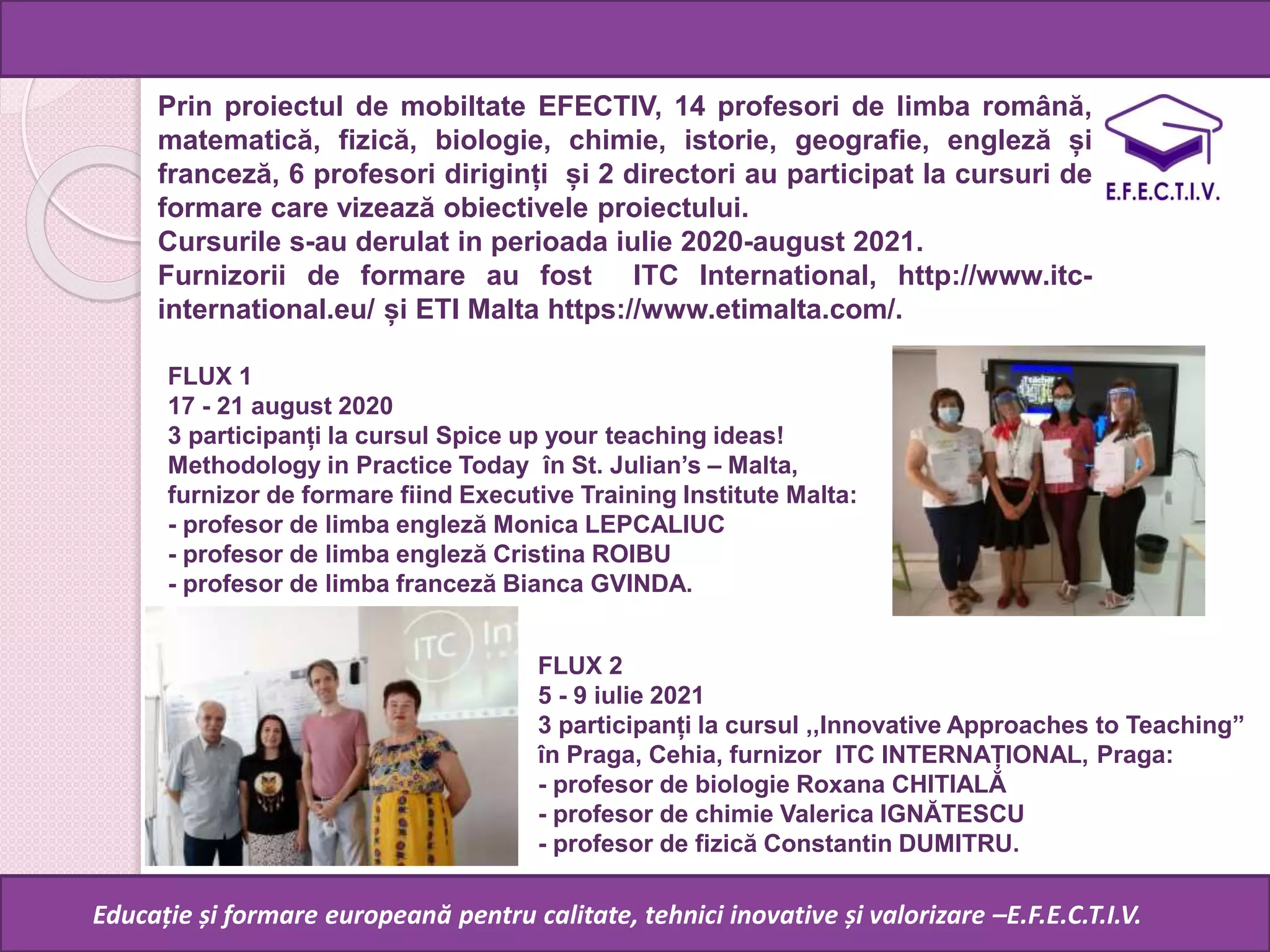 prezentare proiect E+ EFECTIV | PPT