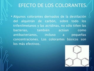 Efecto de-los-colorantes sobre el crecimiento microbiano | PPTX