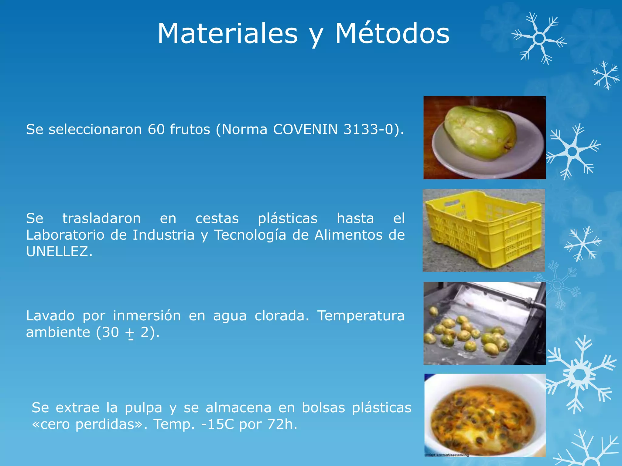 Efecto de la congelacion sobre algunas caracteristicas fisicas y ...