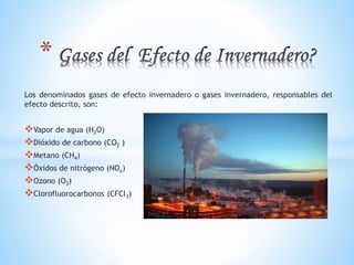 Efecto invernadero | PPTX