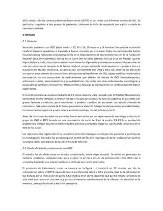 Efectos conductuales y electrofisiológicos de tDCS en la corteza ...