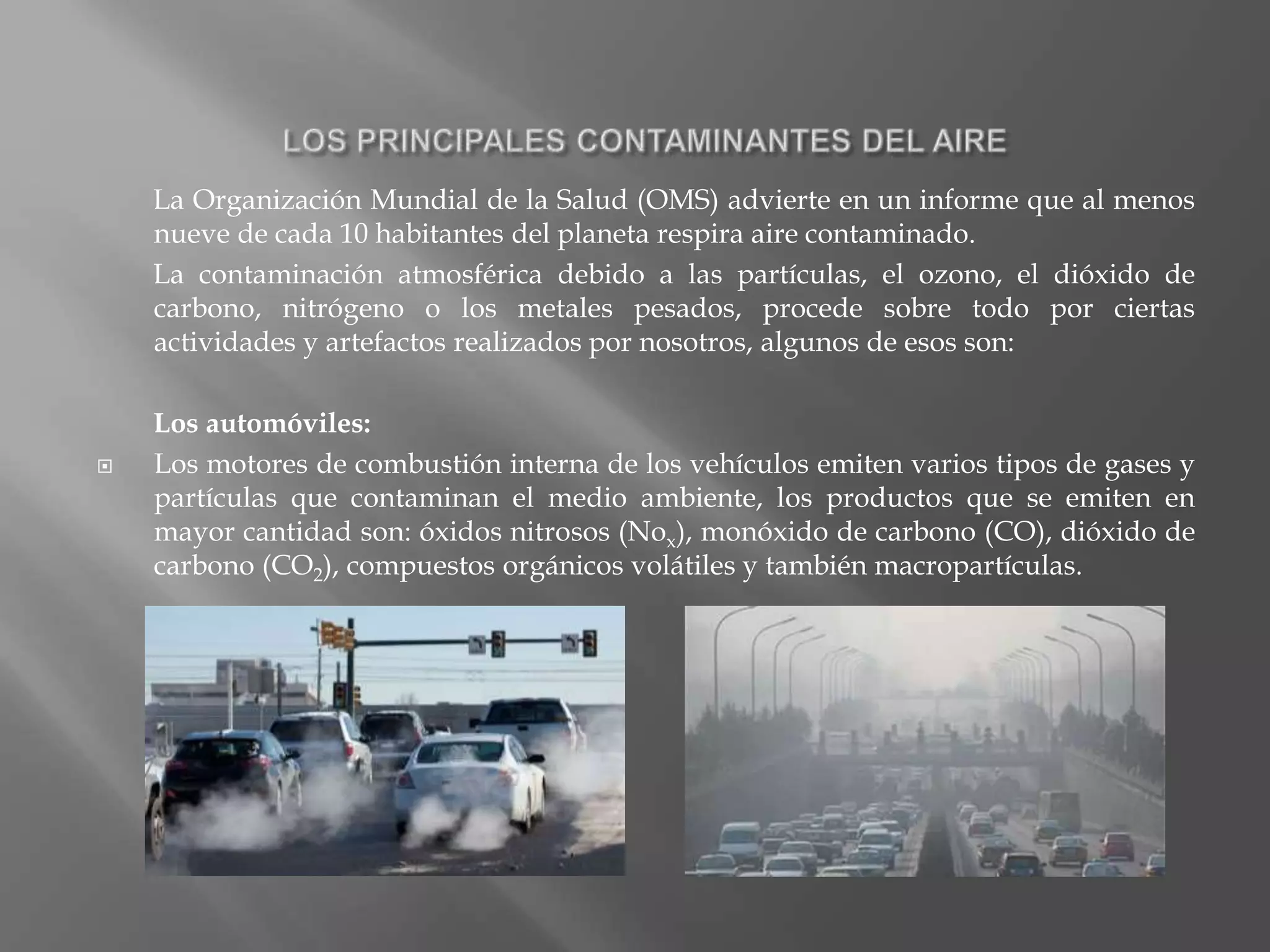 Efectos para la salud del aire contaminado | PPT