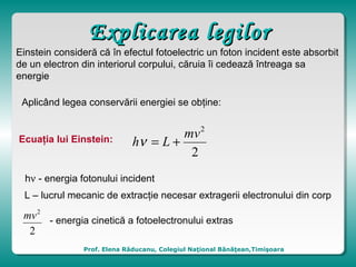 Efectul fotoelectric extern | PPT