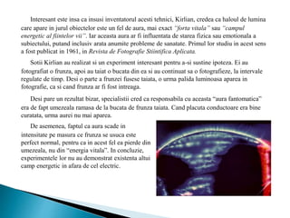 Efectul kirlian | PPTX