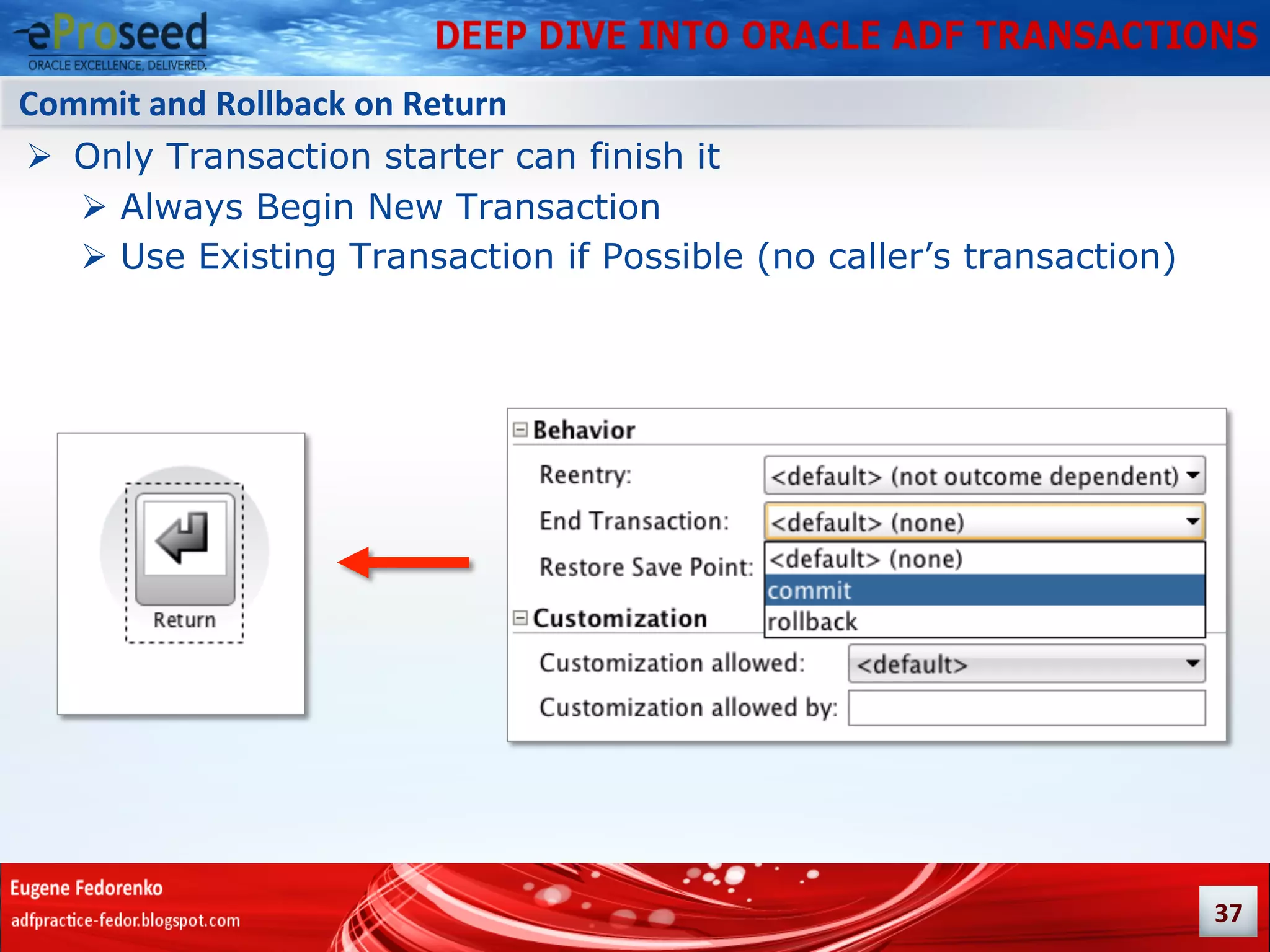Deep Dive into Oracle ADF Transactions | PDF | Databases | Computer Software and Applications
