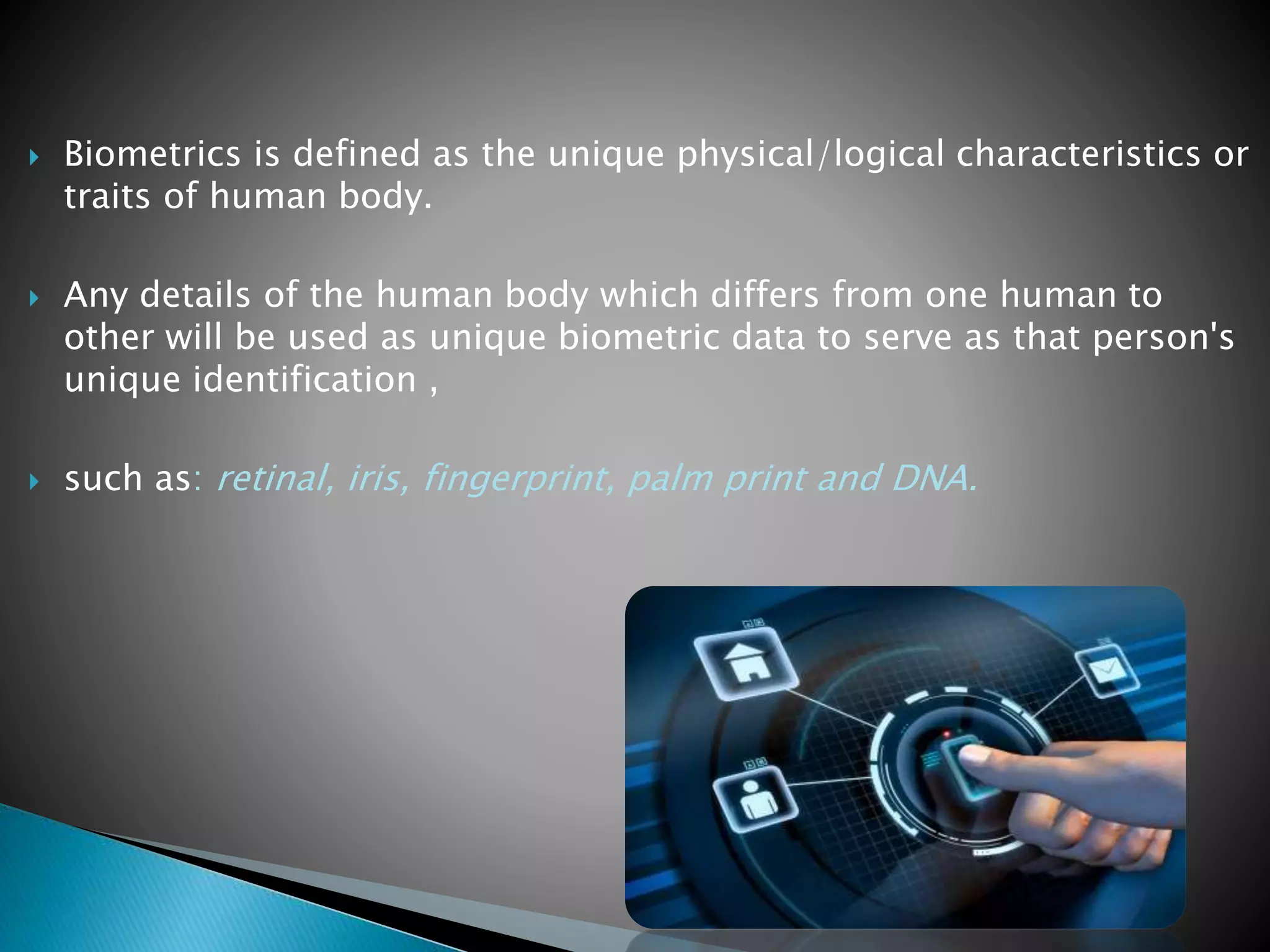 Biometrics Security System | PPTX