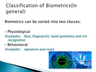 Biometrics Security System | PPTX