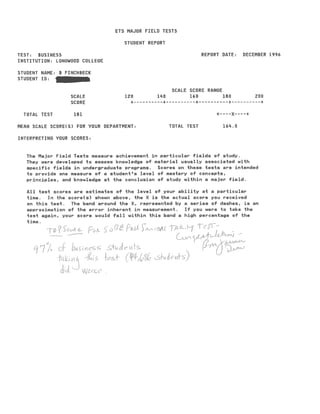 Longwood ETS Major Field Test | PDF