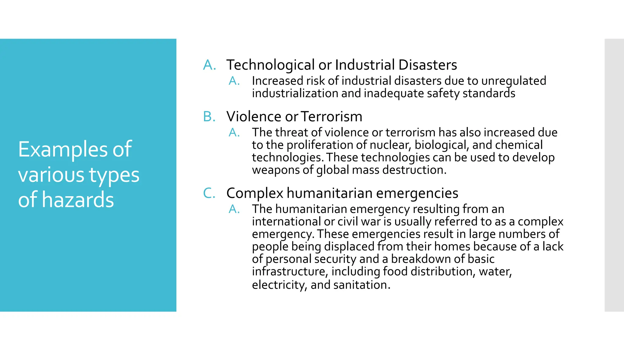 The concept of disasters, hazards and risks.pptx