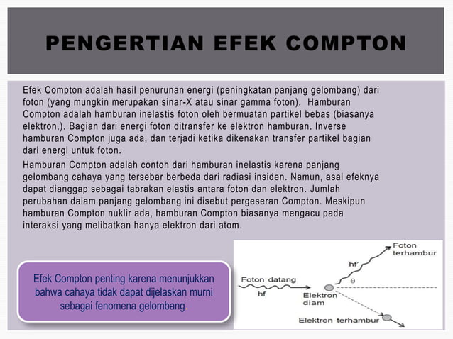 Efek compton | PPTX