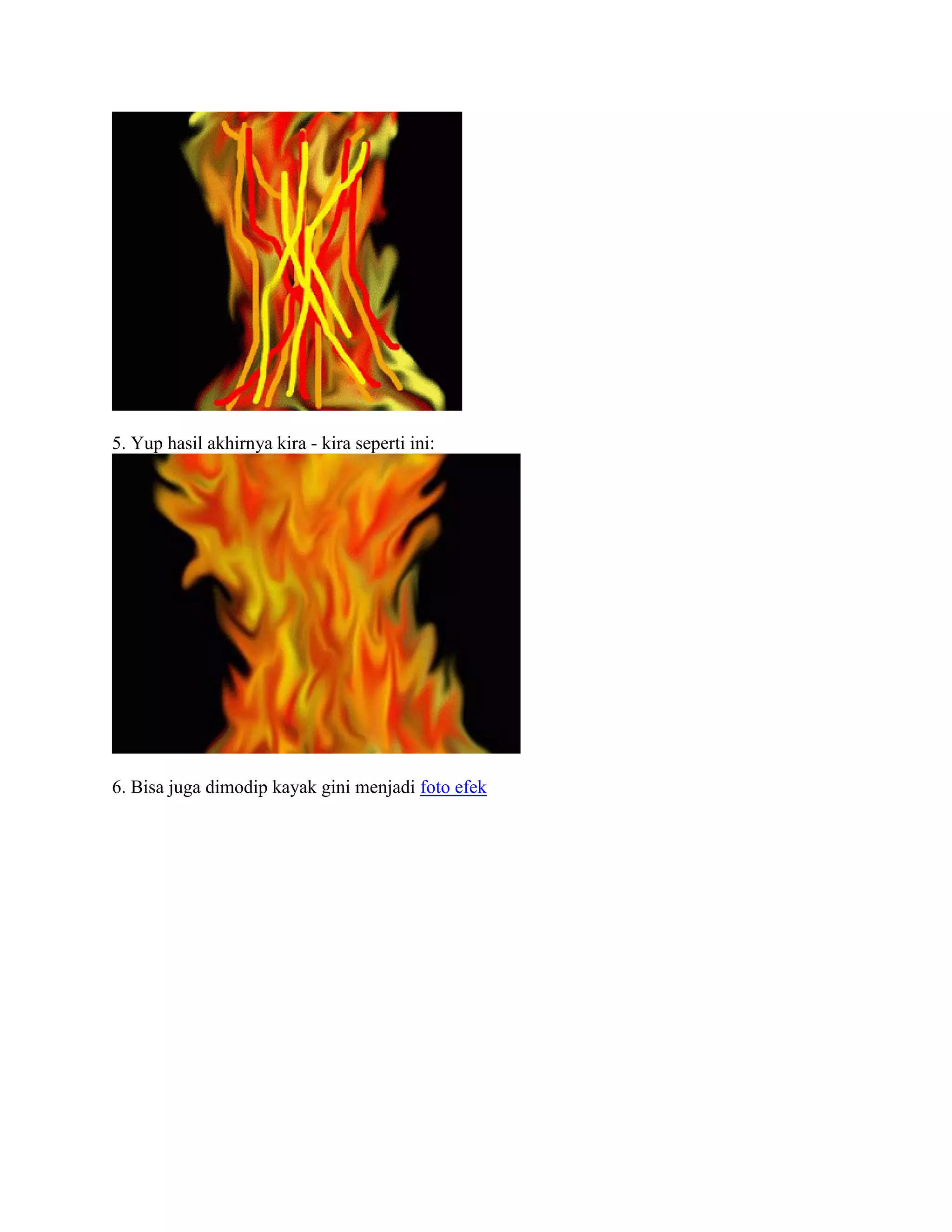 Efek foto kobaran api | PDF