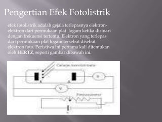 Efek fotolistrik | PPTX