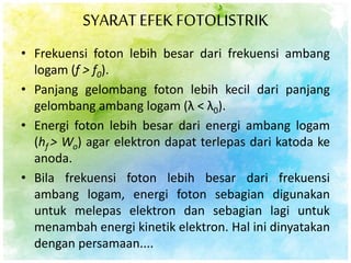 Efek Fotolistrik | PPT