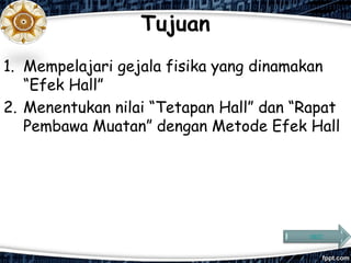 Efek hall ugm2014 | PDF