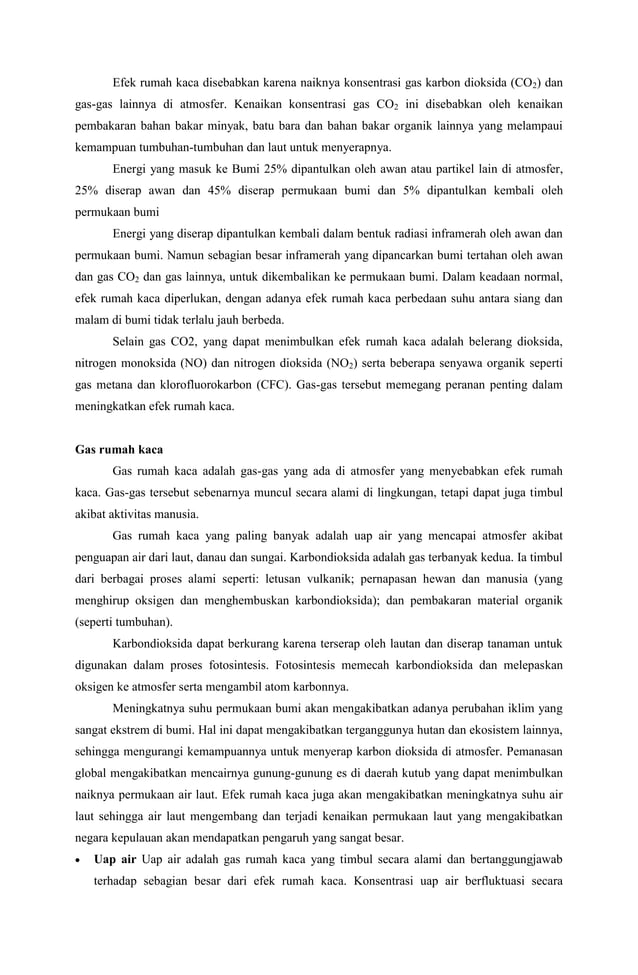 EFEK RUMAH KACA | PDF