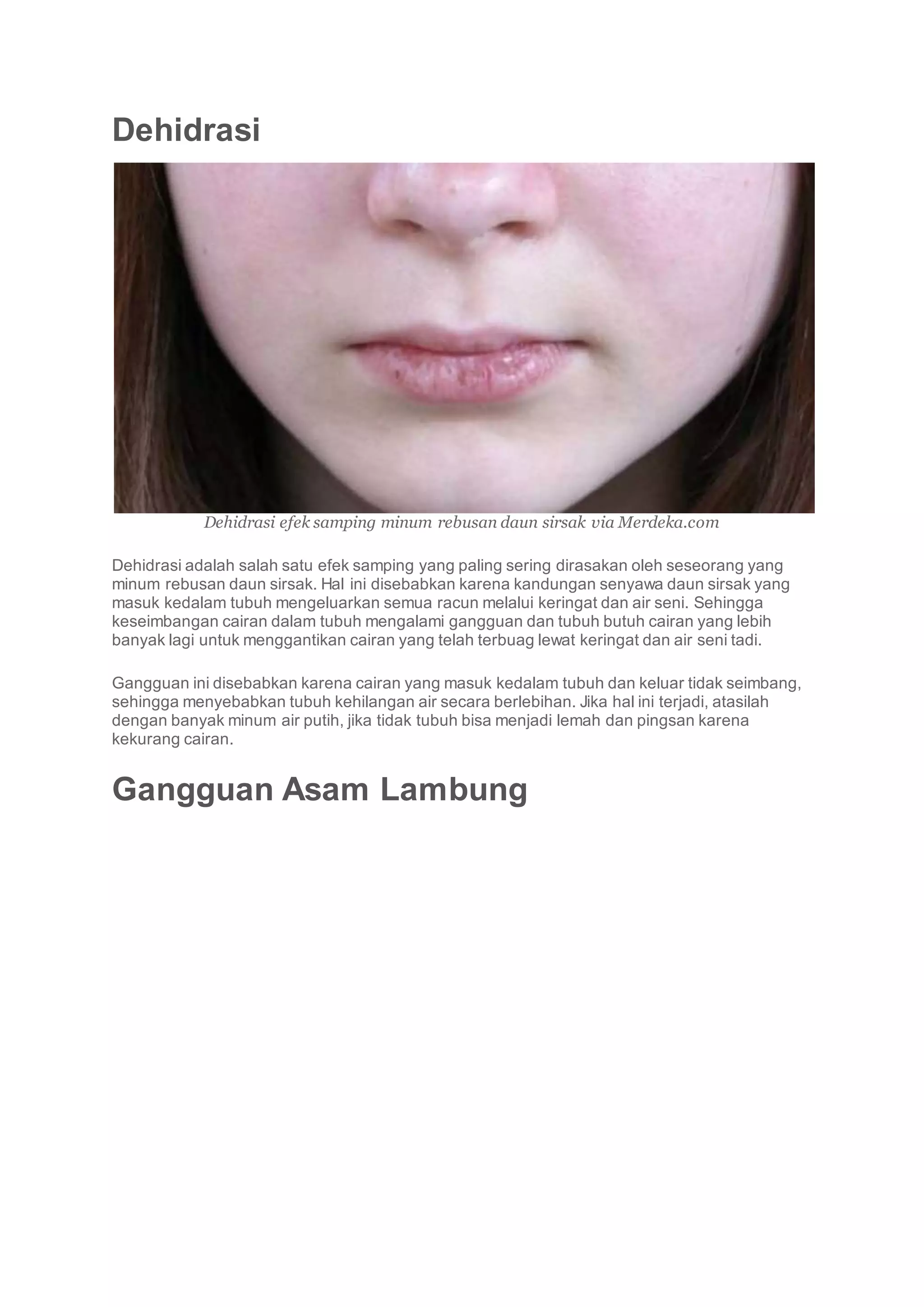 Efek samping minum rebusan daun sirsak | DOCX