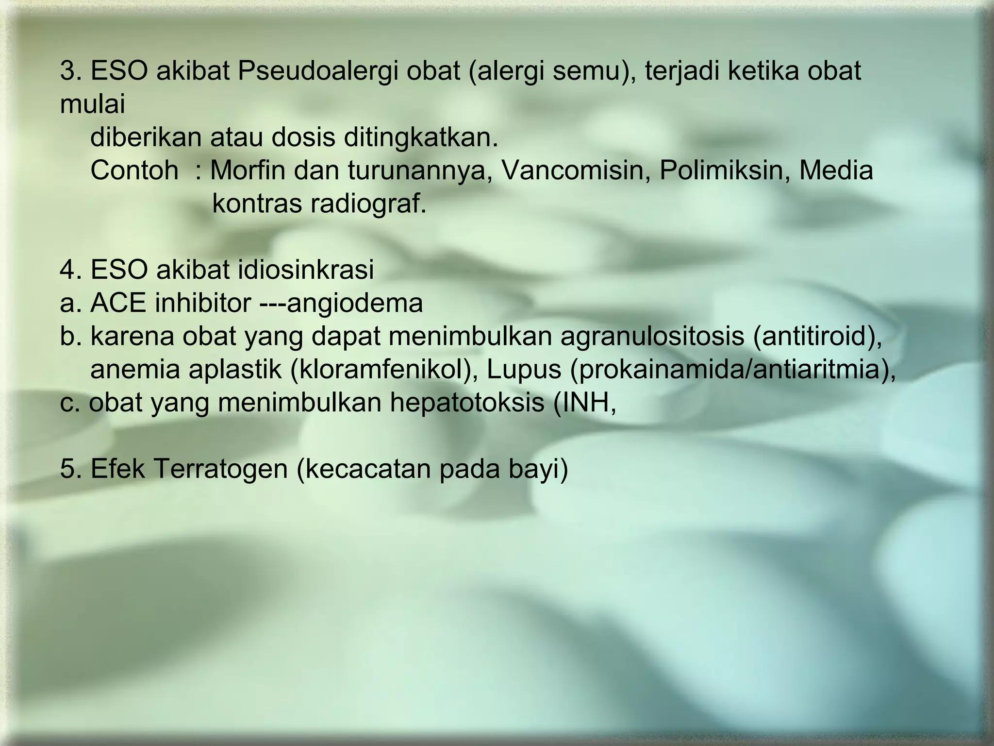 Efek samping obat | PPT