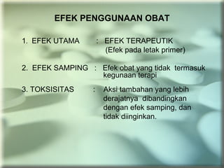Efek samping obat | PPT