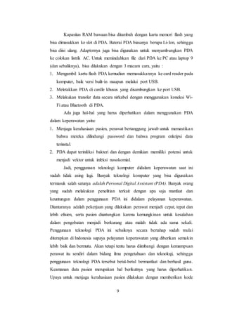 Efektifitas dalam penerapan teknologi pda (personal digital assistant ...