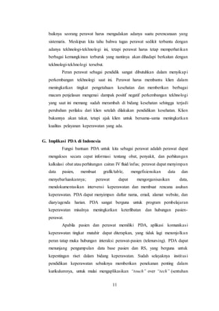 Efektifitas dalam penerapan teknologi pda (personal digital assistant ...