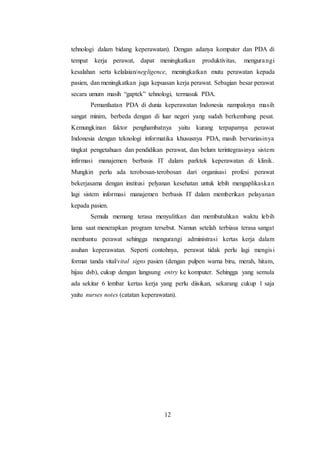 Efektifitas dalam penerapan teknologi pda (personal digital assistant ...