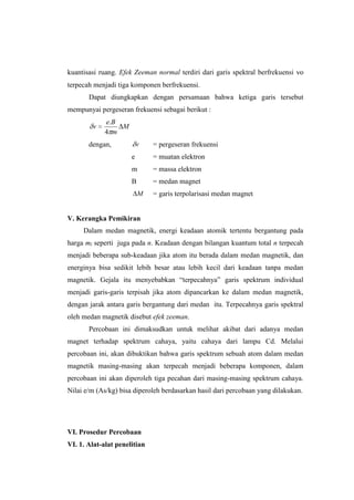 Efek zeeman | DOCX