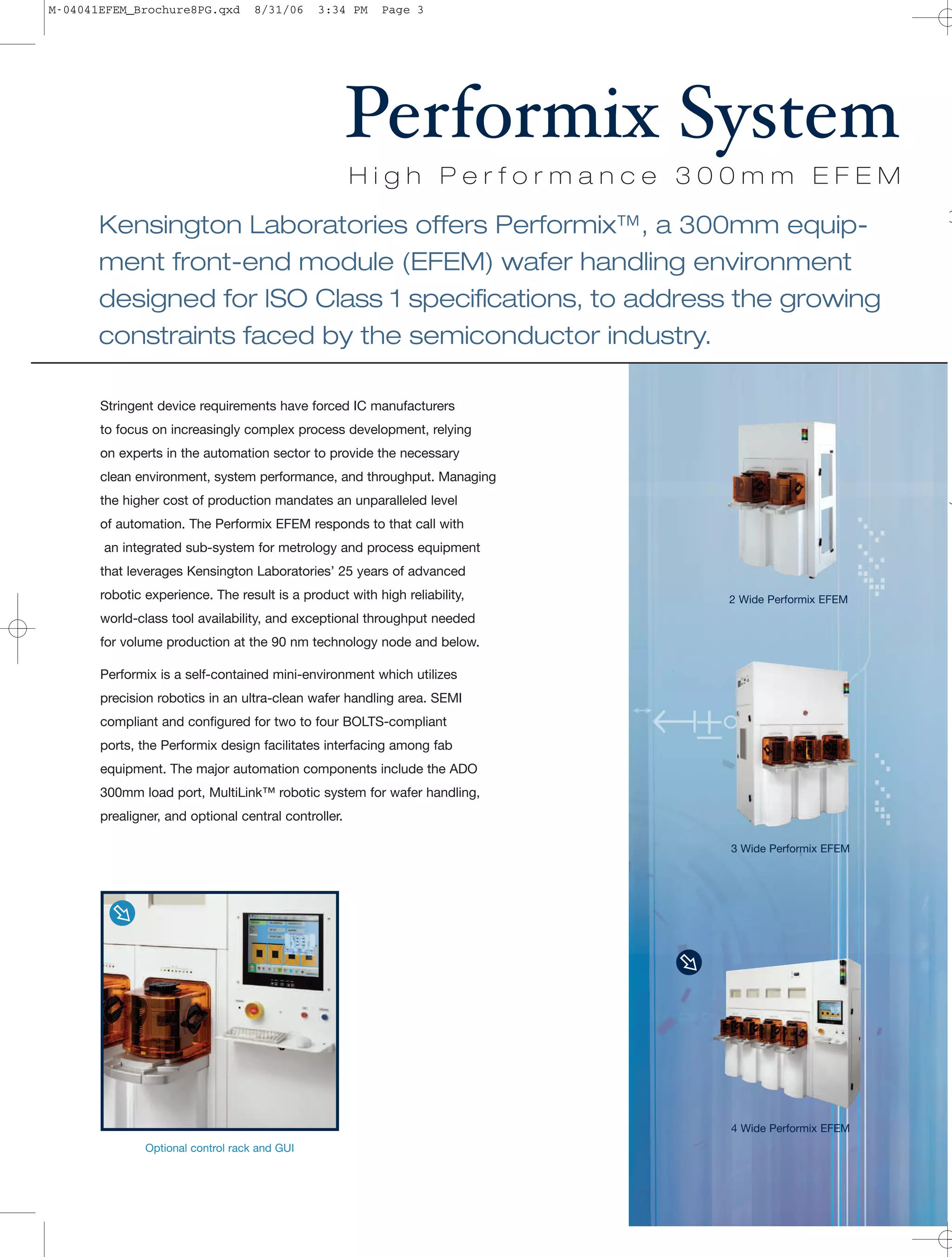 Performix System - High Performance 300mm EFEM | PDF