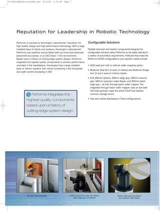 Performix System - High Performance 300mm EFEM | PDF