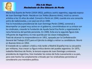 Efemerides mayo | PPTX