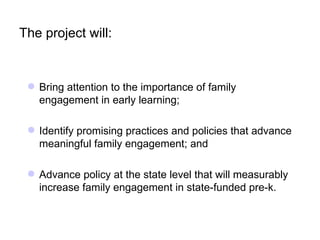 Pre-K Now - Parent Engagement | PPT