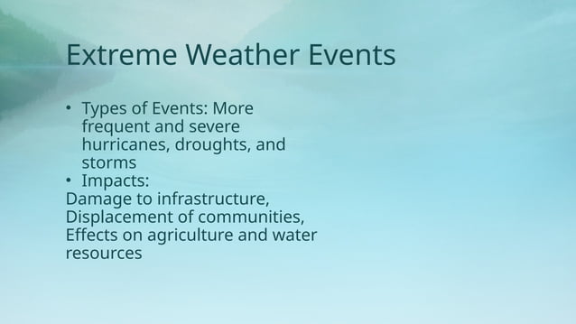 Strategise types of weather impacts complete the slides | PPT