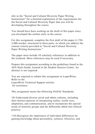 efer to the Social and Cultural Diversity Paper Writing Instruction.docx