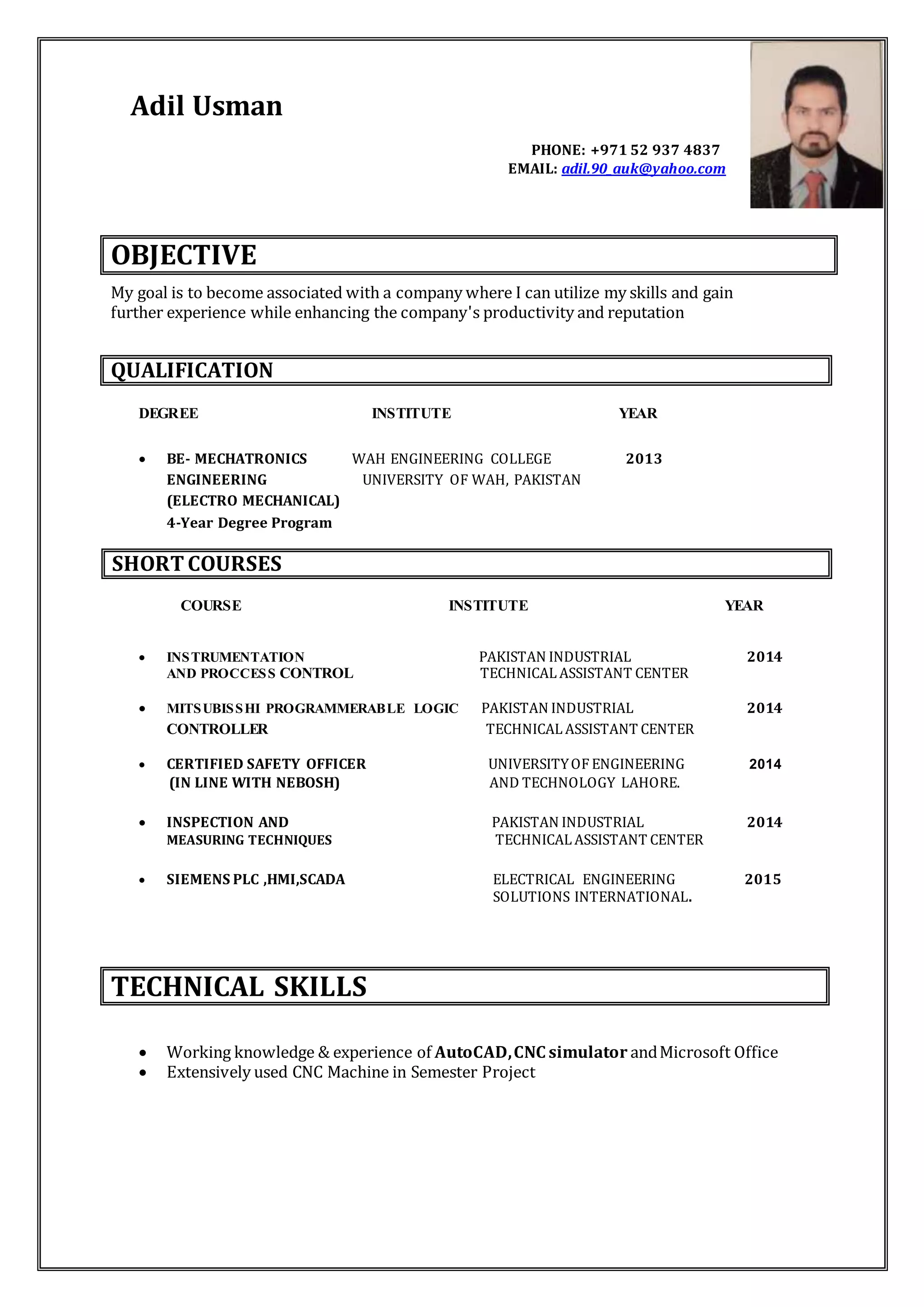 Adil Usman Resume | DOCX