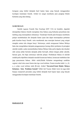 Eff312 fonetik dan fonologi norainie binti ekan e30209130531 | DOC