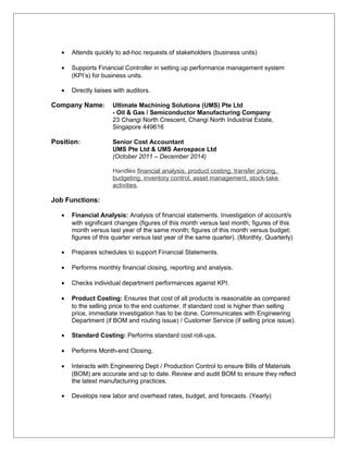 [CV] Denmark Santos_Financial Analyst cum Cost Accountant | DOC ...