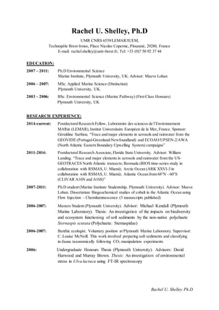 CV_RShelley_English | PDF