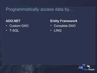 Real-world Entity Framework | PPT