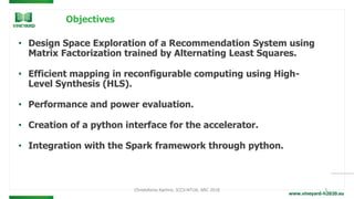 Efficient hardware acceleration of recommendation engines: a use case on collaborative filtering ...