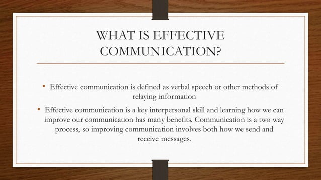 Eff comm ppt | PPTX