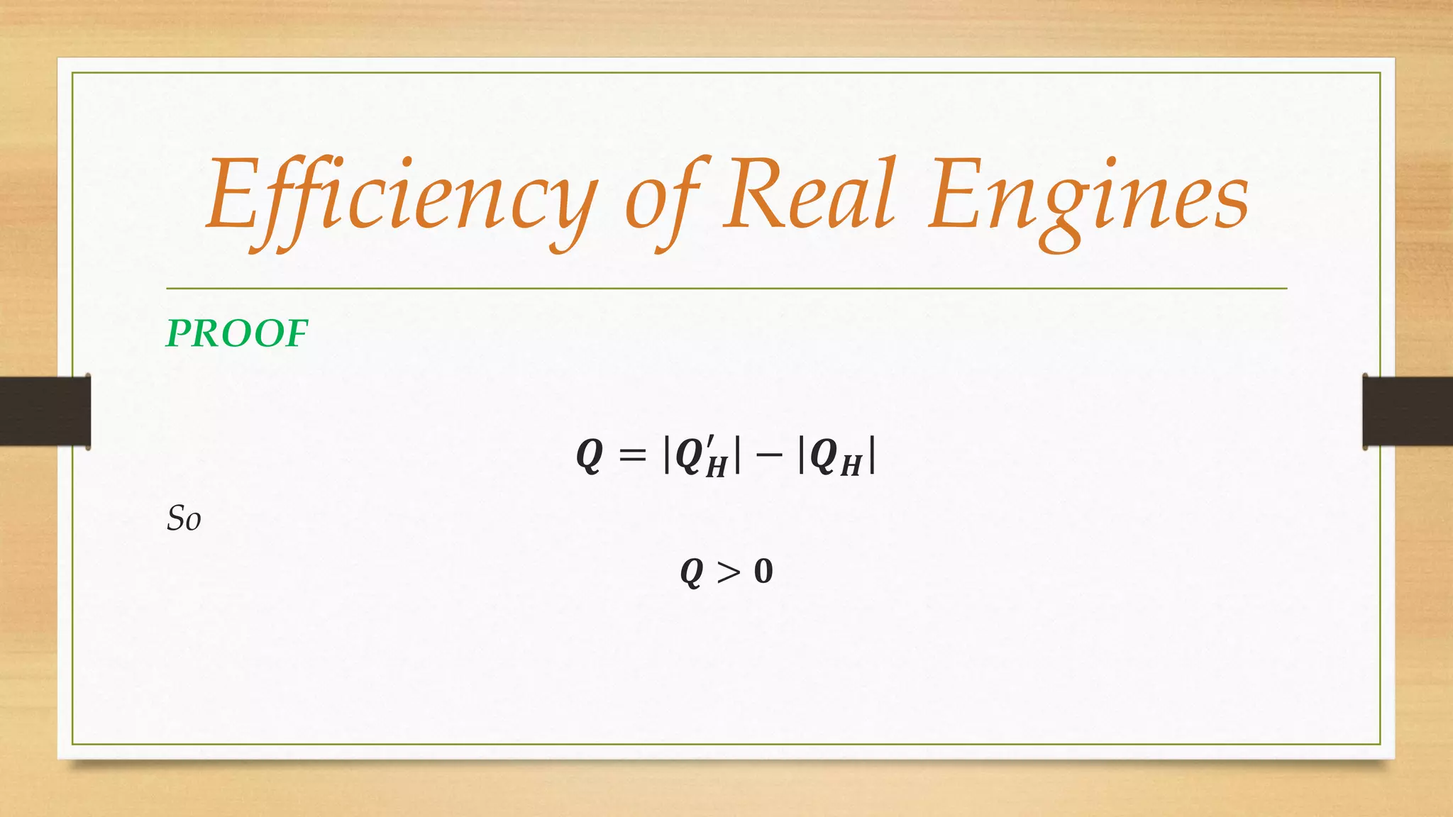 Effeciency of real engines | PPT