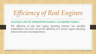 Effeciency of real engines | PPT