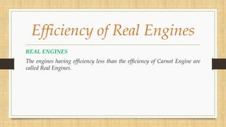 Effeciency of real engines | PPT