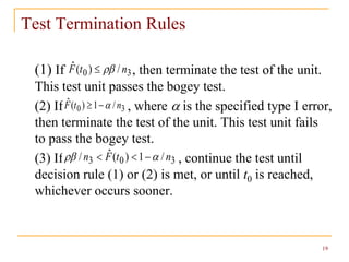 Effecient reliability demostration tests | PPT