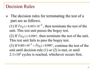 Effecient reliability demostration tests | PPT