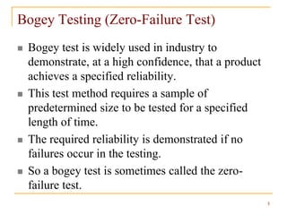 Effecient reliability demostration tests | PPT