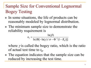 Effecient reliability demostration tests | PPT