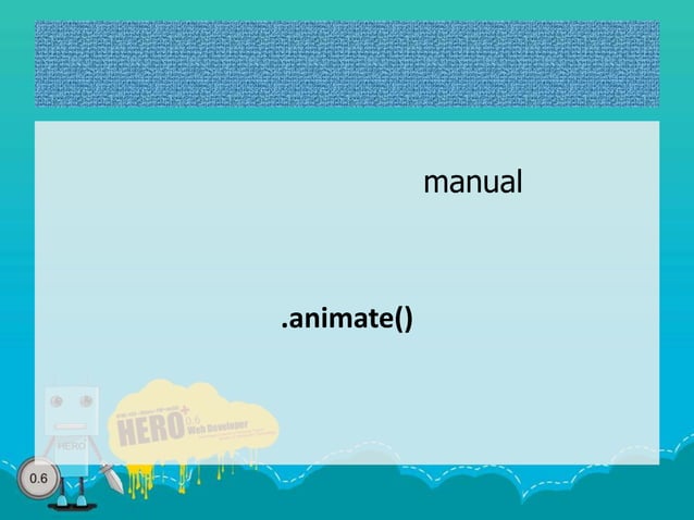 JQuery - Effect - Animate method | PPT