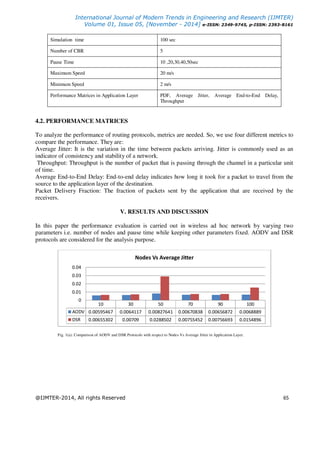 EFFECT OF PAUSE TIME AND NODES ON PERFORMANCE OF AODV AND DSR ROUTING PROTOCOLS IN WIRELESS AD ...